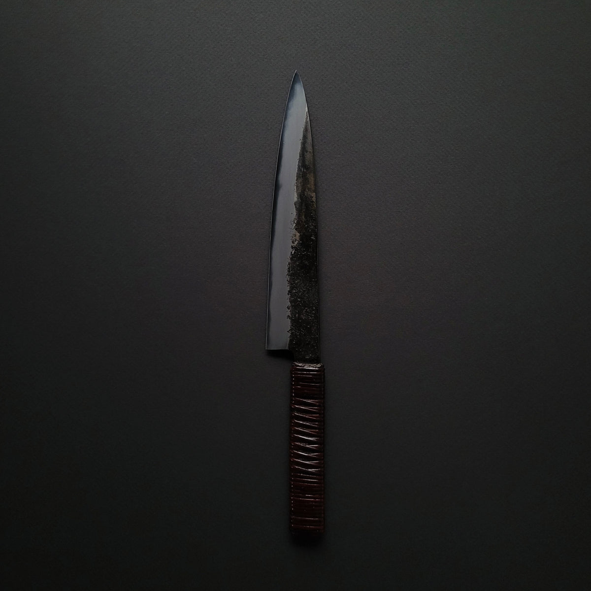 Tosho x Funaki White #2 Kurouchi Petty 190mm Urushi Rattan Wrap Handle ...