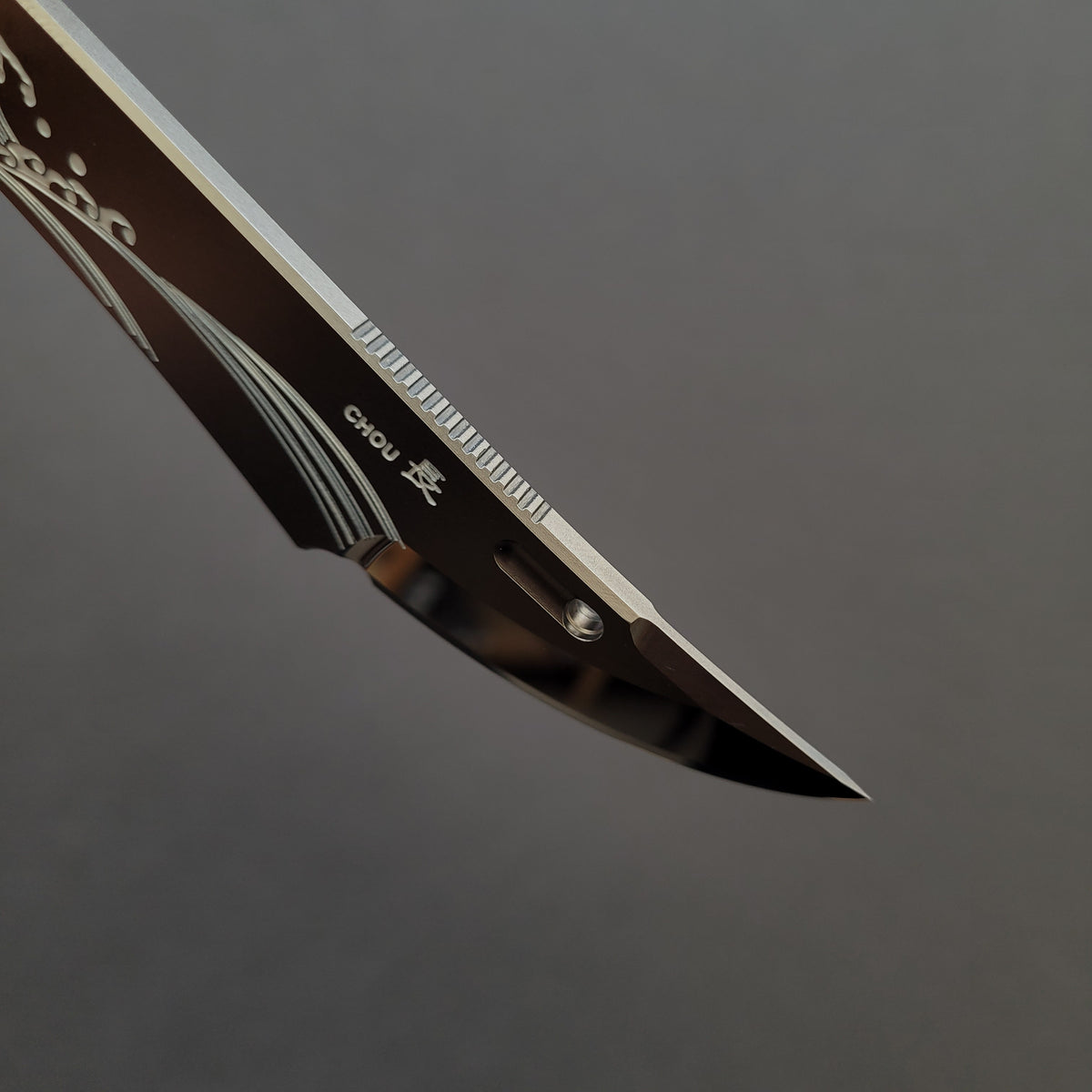 Rockstead Chou - Wave Etching YXR-7 Fixed Blade 45mm | Tosho Knife Arts ...