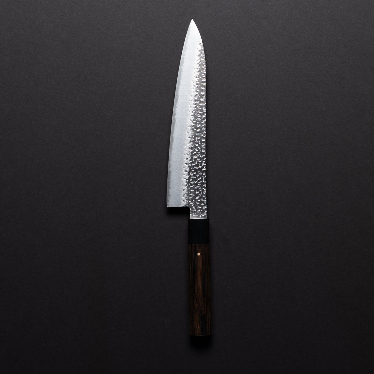 Hakkaku VG-10 Tsuchime Damascus Gyuto 210mm Brown Pakka Handle | Tosho ...